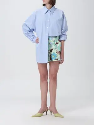 Stella McCartney Shirt With Floral Back Panel - Blue