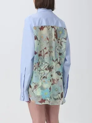 Stella McCartney Shirt With Floral Back Panel - Blue