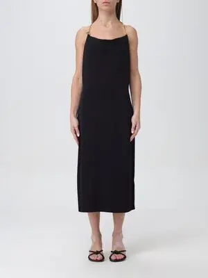 Bottega Veneta Midi Dress With Gold Chain Detail