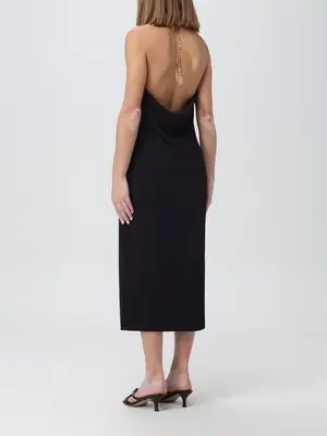 Bottega Veneta Midi Dress With Gold Chain Detail