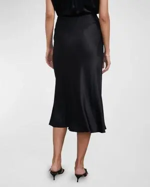 Rails Maya Satin Midi Skirt