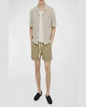 FRAME Linen Open Weave Overshirt