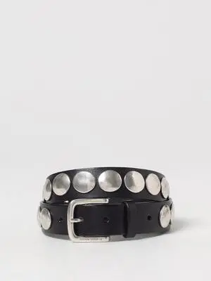GOLDEN GOOSE Leather Belt - Black