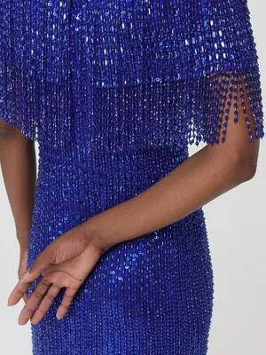 Jenny Packham Embellished Sequined Maxi Gown - Blue