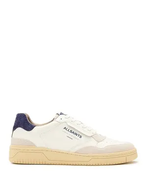 ALLSAINTS Regan Lace-up Low Top Sneakers - White/blue