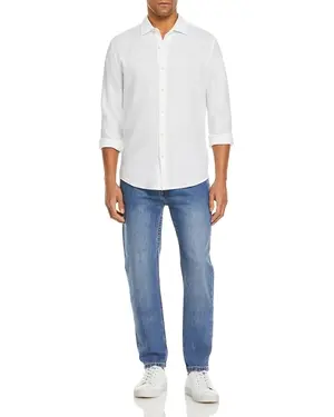 Bloomingdale'S Standard Fit Linen Shirt Exclusive - White