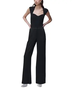 Simkhai Kyra Wide Leg Trousers - Black