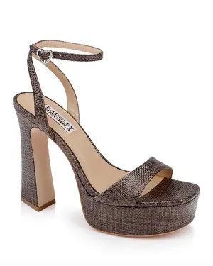 Badgley Mischka Caia Platform Sandals - Brown