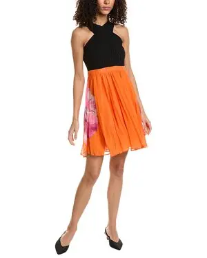 Ted Baker London Ted Baker Knit Bodice Mini Dress - Black