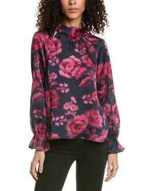 Ted Baker London Ted Baker Tie Neck Blouse - Blue