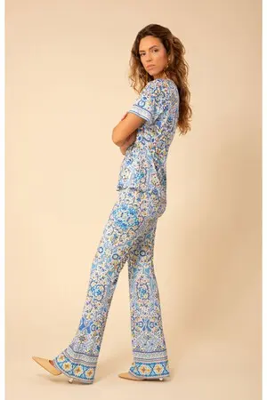 Hale Bob Aliyah Jersey Pant - Blue