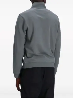 Belstaff Logo-patch Short-zip Sweatshirt - Green