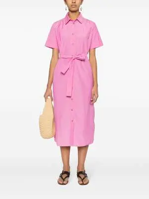Peserico Beaded Belted Shirt Dress