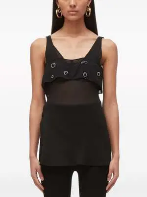 3.1 Phillip Lim Gemstone-embellished Silk Tank Top