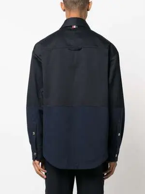Thom Browne Two-tone Cotton Gabardine Jacket