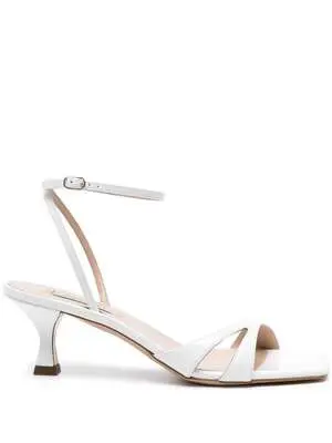 Casadei Cut-out Patent-leather Sandals
