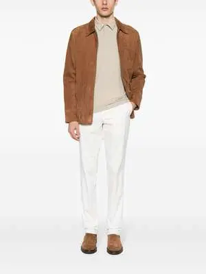 Incotex Mid-rise Straight-leg Trousers - Neutrals