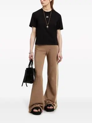 Palm Angels Monogram Cotton T-shirt - Black