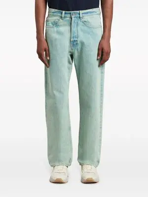 Palm Angels Overdyed Wide-leg Jeans
