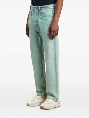 Palm Angels Overdyed Wide-leg Jeans