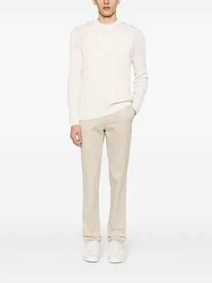 Incotex Mid-rise Straight-leg Trousers - Neutrals