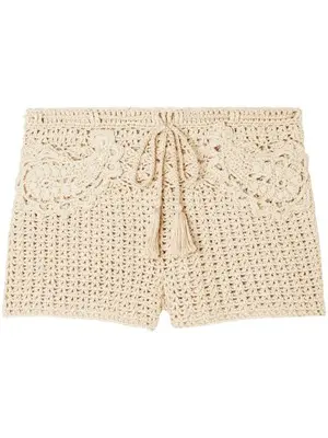 Alanui Conch Shell Cotton Shorts