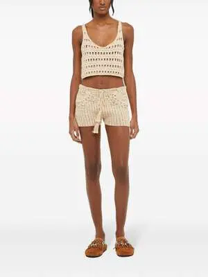 Alanui Conch Shell Cotton Shorts