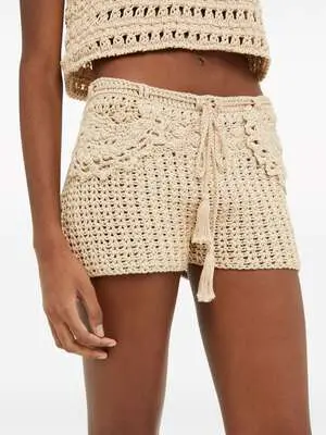 Alanui Conch Shell Cotton Shorts