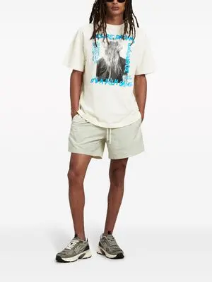 Palm Angels Logo-embroidered Swim Shorts