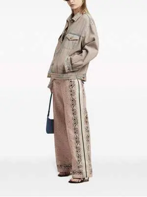 Palm Angels Overdyed Denim Jacket - Pink