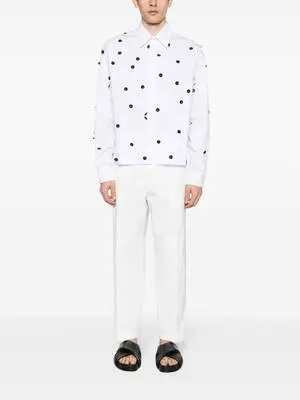 JIL SANDER Tapered-leg Cotton Trousers
