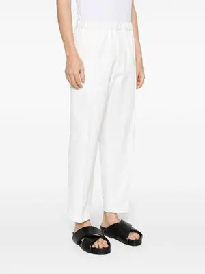 JIL SANDER Tapered-leg Cotton Trousers