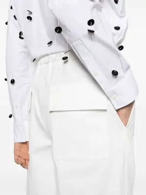 JIL SANDER Tapered-leg Cotton Trousers
