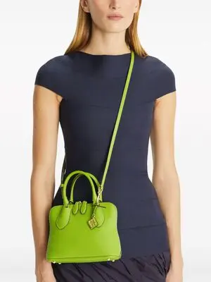 Tory Burch Mini Swing Leather Satchel - Green