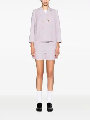 Thom Browne Striped High-waist Shorts - Red