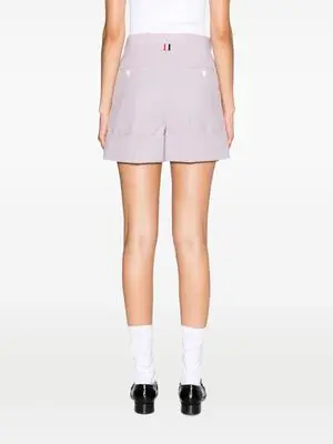 Thom Browne Striped High-waist Shorts - Red