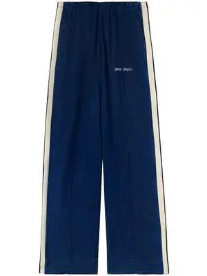 Palm Angels Side-stripe Chambray Trousers