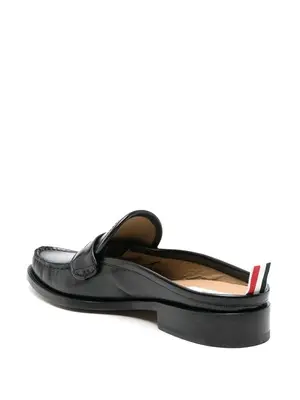 Thom Browne Calf Leather Pleated Penny Loafers