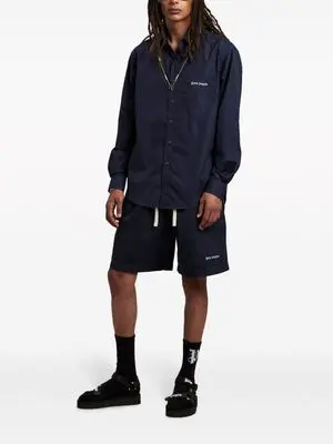 Palm Angels Logo-embroidered Cotton Shirt