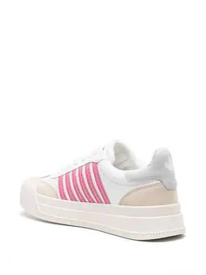 Dsquared2 Striped Lace-up Sneakers