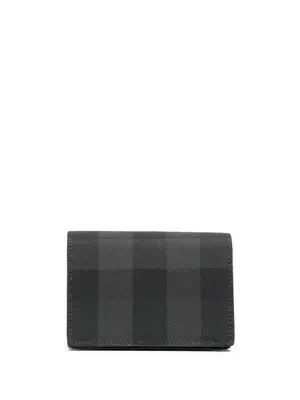 Burberry Logo-lettering Checked Wallet
