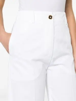 PATOU Cotton Twill Trousers - White