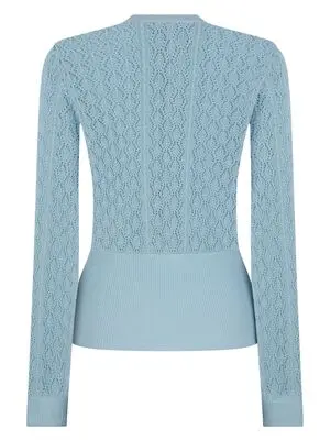 Dsquared2 Pointelle-knit Cotton Cardigan