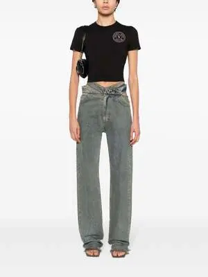 Versace V-emblem Glittered T-shirt