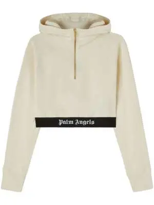 Palm Angels Elasticated Sweatshirts Hoodies For Women