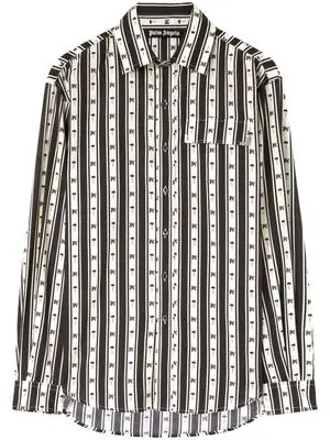Palm Angels Palm Tree Striped Shirt