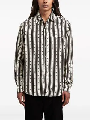 Palm Angels Palm Tree Striped Shirt