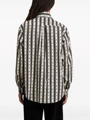 Palm Angels Palm Tree Striped Shirt