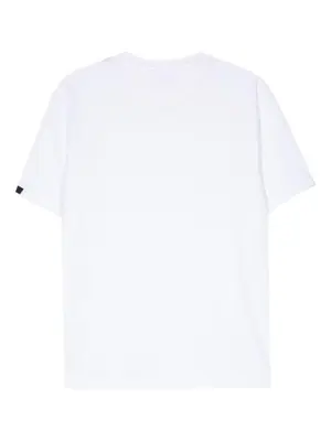 FAY Logo-patch Cotton T-shirt - White