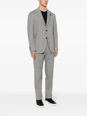 LARDINI Prince-of-wales-check Wool Suit
